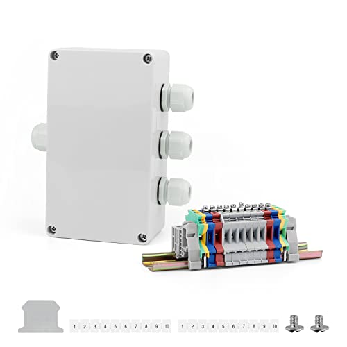 Anschlussdose Wasserdicht, 157 x 90 x 61 mm, DEANKEJI 1 in 3 Raus ...