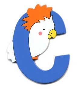 Amazon.com: Wooden Chicken Letter C Magnet by The Toy Workshop : Home ...