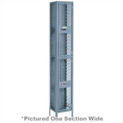 Amazon.com: All-Welded Expanded Metal Lockers - Double Tier - 3 ...