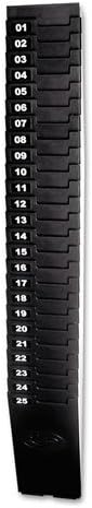 Amazon.com : Lathem Time Expandable Time Card Rack, 25-Pocket, Holds 7 ...