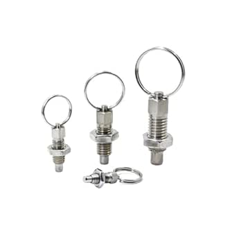 Spring Plunger with Pull Ring,Springs Assorted, 5PCS Stainless Steel M6 ...