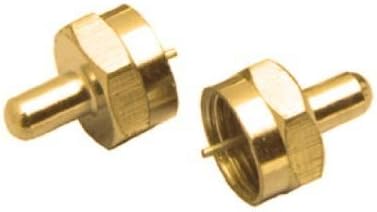 Amazon.com: Gold Plated F-Connector Terminator Caps 2 Pack Connector ...