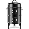 Amazon.com : RYHOFOUD 19Inch Round Charcoal Smoker Grill,Heavy-Duty BBQ ...