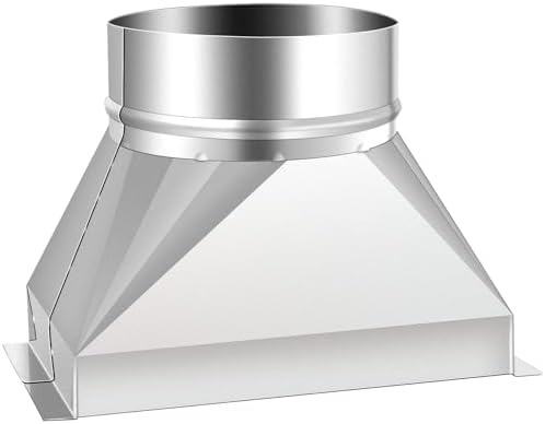 6 Inch Duct Connector Flange, Metal Straight Pipe Flange Square to ...