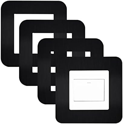 JJWNMLL 4 Pcs Light Switch Cover Plates,Light Switch Surround,Surround ...