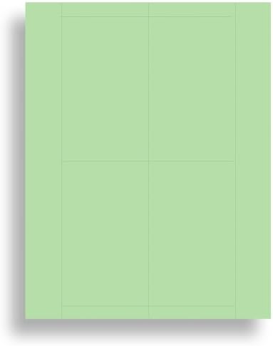 Amazon.com : Plain Green Printable Index Cards 3x5 - Index Card Sheets ...