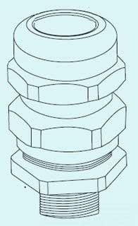 Box of 5 Appleton TMC050A Type TMC Connector; 1/2 Inch NPT, 0.550-0.787 ...