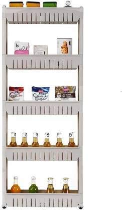 X-SAR Unbreakable Plastic 5 Layer Slim Side Space Saving Multipurpose ...