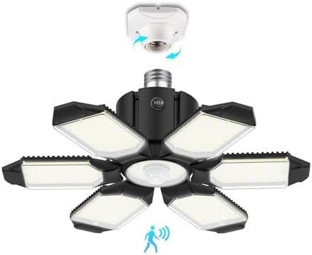 AGranTOP Motion Sensor Garage Light, 25000LM Motion Sensor Shop Light ...