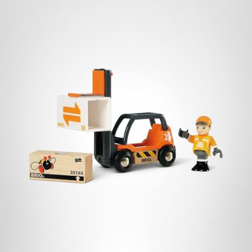 Snapklik.com : BRIO World 33573 - Wooden Toy Train Fork Lift Set ...