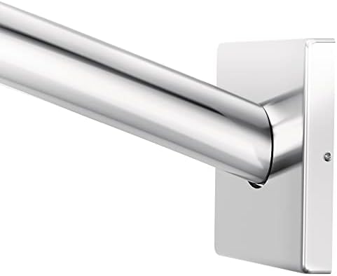 Moen Triva Chrome 5-Foot Curved Fixed Mount Shower Curtain Rod with ...