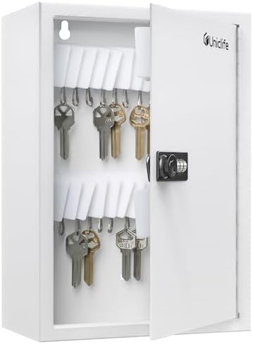 Amazon.com : Uniclife 40 Position Slotted Key Cabinet with Combination ...