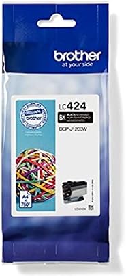 Brother LC-424BK Inkjet Cartridge, Black, Single Pack, Standard Yield ...