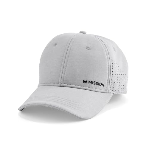 MISSION Cooling Vented Performance Hat, Alloy Heather Gray - Unisex ...