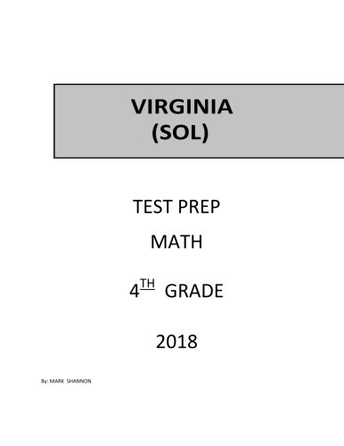 Amazon.com: 4th Grade Virginia SOL Test Prep: 4th Grade Virginia ...