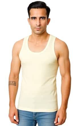 Kothari Mercerised Men's Regular Fit Vest – Grey Color Cotton ...