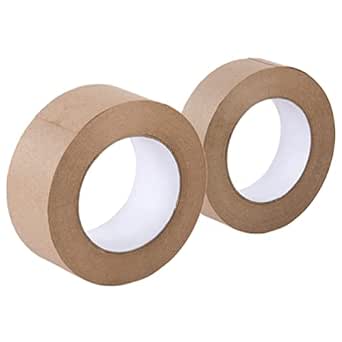 2 Roll of Kraft Paper Tape Water Activated Packing Tape Writable Self ...