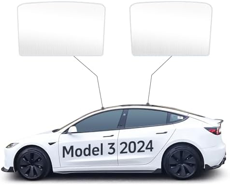 CHIYLE Roof Sunshade for 2024 2025 Tesla Model 3 Sunshade Roof Window ...