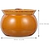 Amazon.com: Yardwe Ceramic Stew Pot with Lid, 500ml Traditional Clay ...