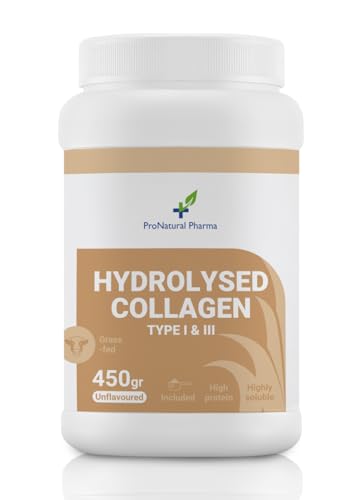 Collagene Bovino Idrolizzato I+III 100 % Puro | Polvere 450 g | Senza ...