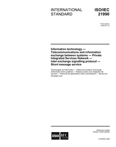 ISO/IEC 21990:2002, Information technology - Telecommunications and ...