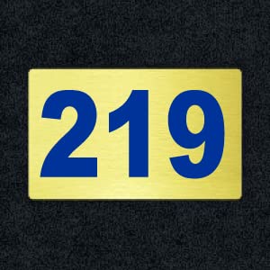 Number plate 219 Room, Hotel, Hospital, Lodge,Apartment, Flat,Door No ...