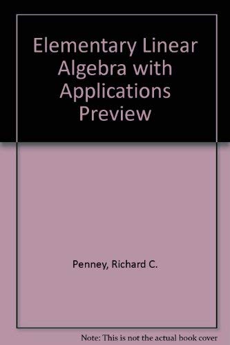 Amazon | Elementary Linear Algebra with Applications Preview Edition ...