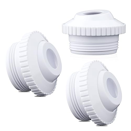 SAVITA 3pcs Pool Jet Nozzles, Practical Flow Eyeball Inlet Jet White ...