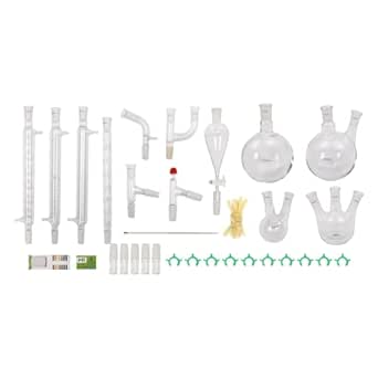 Steam Distillation Kit, 32PCS Lab Chemilcal Unit 24/40 Joints Glass ...