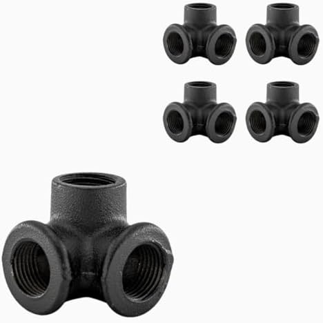 Amazon.com: 3/4" 3-WAY ELBOW Industrial Threaded Black Iron Pipe ...