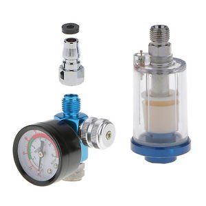 Air Pressure Regulator & In-line Water Trap Filter for Compressor HVLP ...