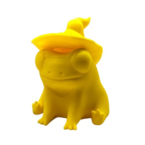 Amazon.com: Fred the Thicc Frog Wizard - Charming 3D Printed Sculpture ...