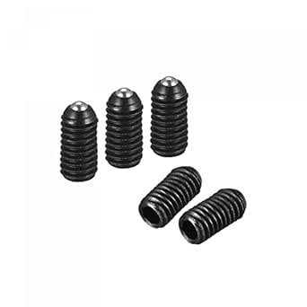 uxcell Ball Point Set Screws, 10pcs M3 x 6mm High Carbon Steel Metric ...