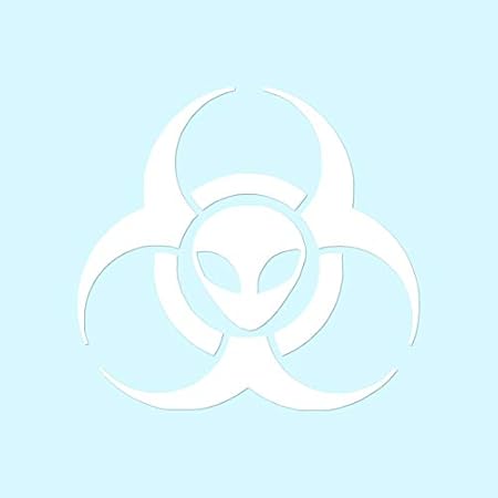 Amazon.com: Alien Biohazard Symbol - Vinyl Decal Sticker - 4" x 3.75 ...