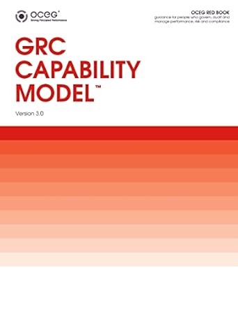 GRC Capability Model (Red Book) in Paperback: Mitchell, Scott ...