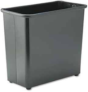 Amazon.com: Rectangle Wastebasket, 28 Qt, 16-1/2 quot;x9 quot;x15 quot ...