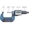 Micrometer Digital, LCD Digital Outside Micrometer 25-50 mm/1-2 Inch ...