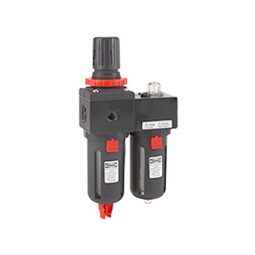 FRL Unit with Pressure Gauge | Filter, Regulator & Lubricator | 1/2 ...