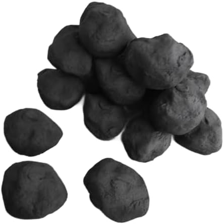 The Stove Wizard Gas Fire Replacement Coals Cast Coals for Live Flame ...