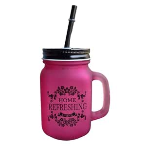Buy Premium Glass Mason Jar Sipper Set (Set of 3, 500ml Each) – Stain ...