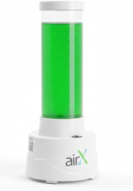AirX O2 mini - Algae powered air purifier with a 90-day filterlife a ...