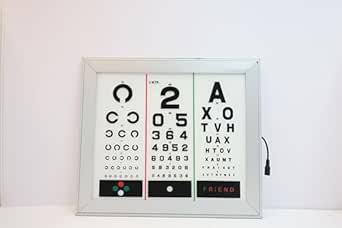 Vision Chart 3-Section by Matronix for Optometrist - Accurate Eye ...