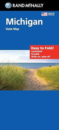 Amazon.com : Rand McNally Easy to Fold: Michigan State Laminated Map ...