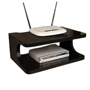 Home wood Engineered Wood Set Top Box Stand Wall Mount for Home Wall ...