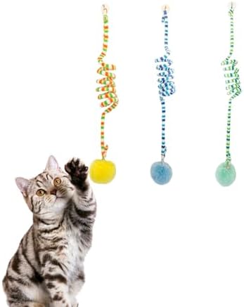 Amazon.com : CHIWAVA 6 Pack 20" Woolen Yarn Cat Toys Ball with Bell 2 ...