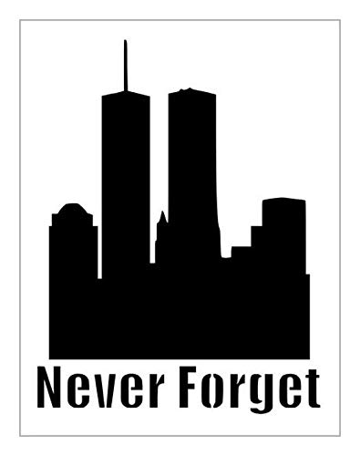 Amazon.com: TWIN TOWERS Never Forget 9/11 New York City NYC 8.5" x 11 ...