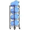 Amazon.com: 4 Tier 5 Gallon Water Water Jug Holder with 4 Lockable ...