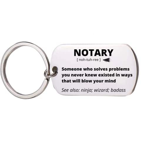 Amazon.com: Notary Gift, Personalized Notary Keychain, Notary Jewelry ...