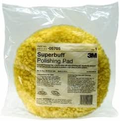 3M Wool Polishing Pad 05705, 9 in, Double Sided, 1 Pack, Buffing ...