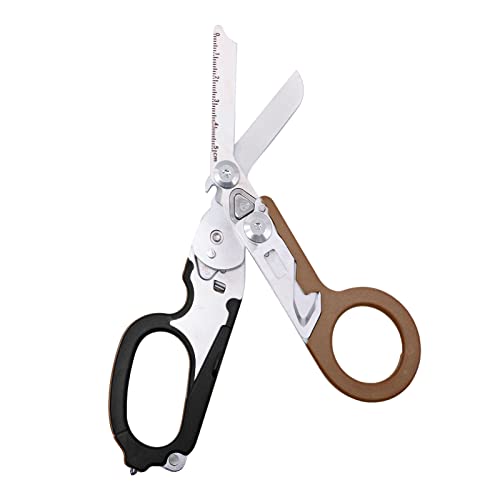 Elegital Emergency Response Shears, Stainless Steel Foldable Scissors ...